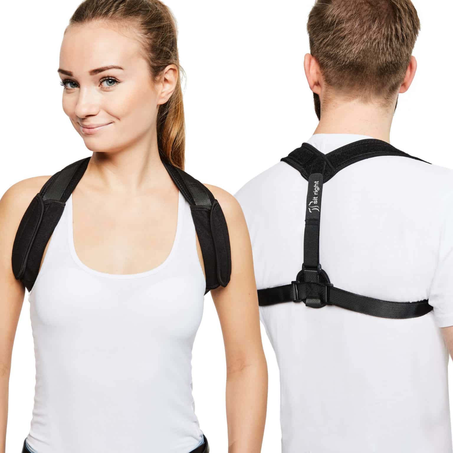 sit right Haltungstrainer zur Verbesserung der Körperhaltung - Rückenstützgürtel & Geradehalter ...