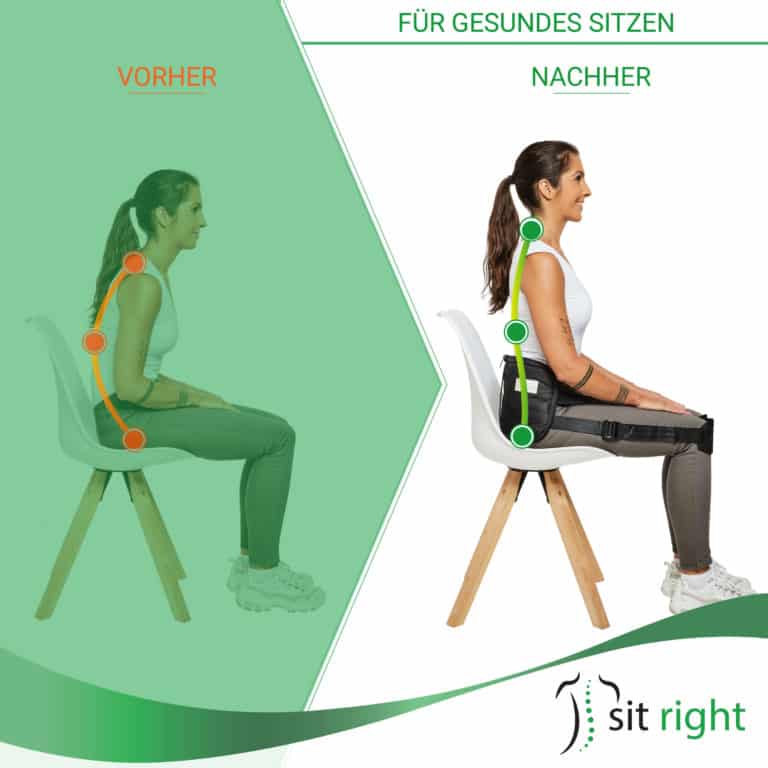 sit right Rückengurt für gesundes Sitzen - Rückentrainer für Damen & Herren *Updated Design 2024 ...